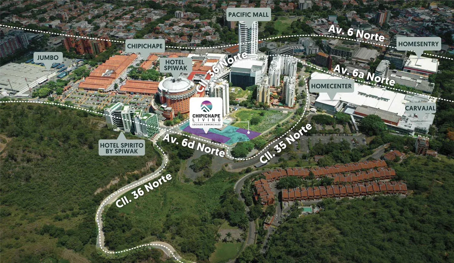 Chipichape Living Locales Comerciales | Constructora Bolívar